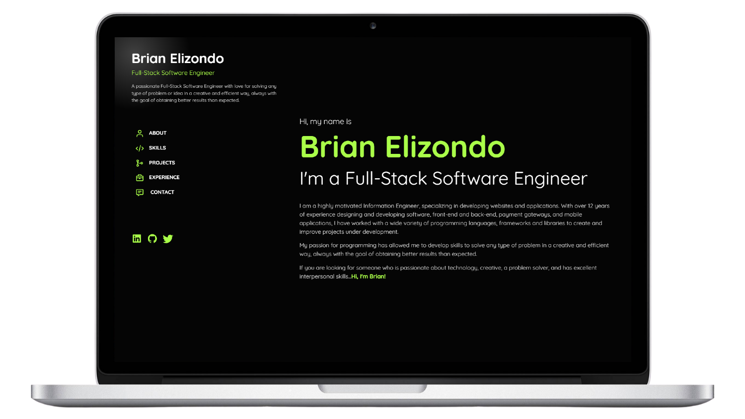 Brian Elizondo | Full-Stack Software Engineer